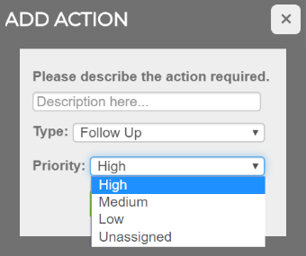 Actions - ExOnline Help