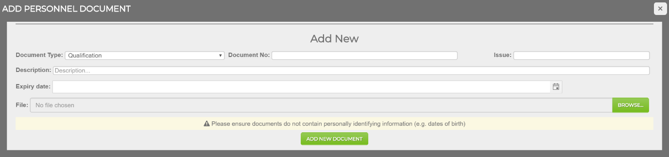 Project Personnel - ExOnline Help